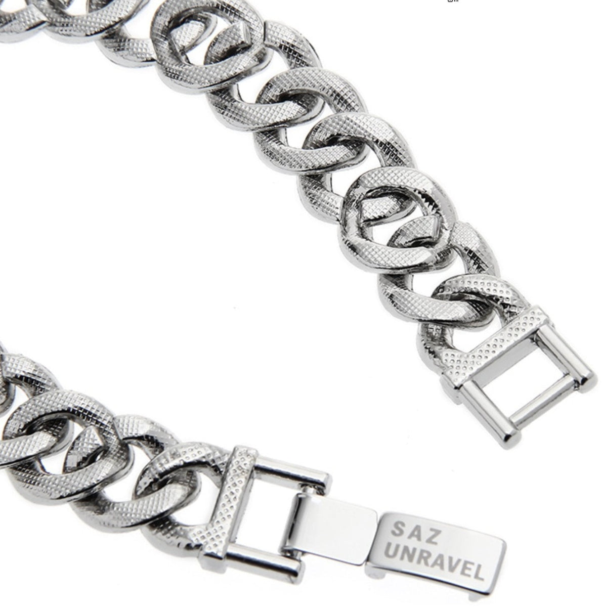 Black Diamond Cuban Chain Link Silver Necklace – SAZ Studios